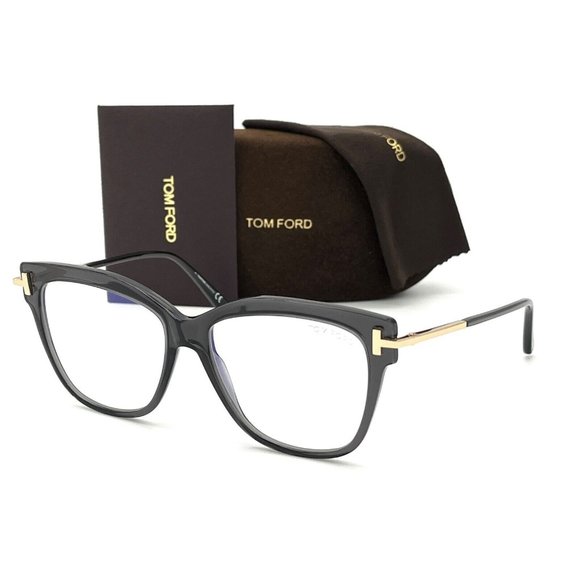 Tom Ford | Accessories | Tom Ford Ft574 020 Transparent Gray Blue Block ...